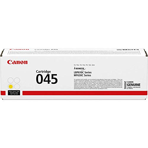 Canon 045 High Capacity Black Cartridge with Standard Capacity Cyan, Magenta and Yellow Cartridge Set LBP610 and Color imageCLASS MF630C Printers