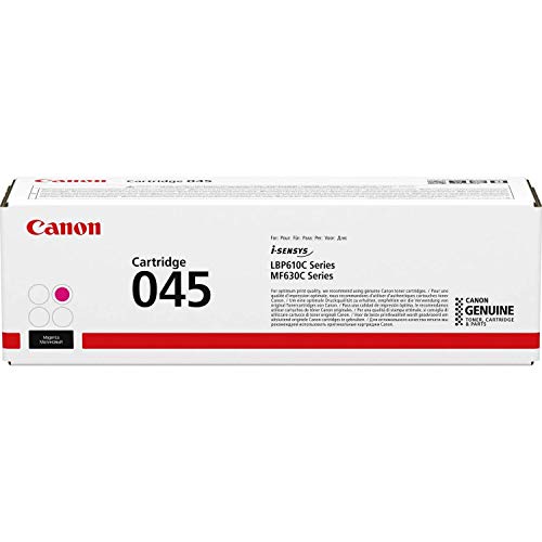 Canon 045 High Capacity Black Cartridge with Standard Capacity Cyan, Magenta and Yellow Cartridge Set LBP610 and Color imageCLASS MF630C Printers