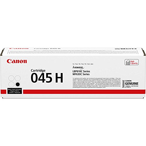 Canon 045 High Capacity Black Cartridge with Standard Capacity Cyan, Magenta and Yellow Cartridge Set LBP610 and Color imageCLASS MF630C Printers