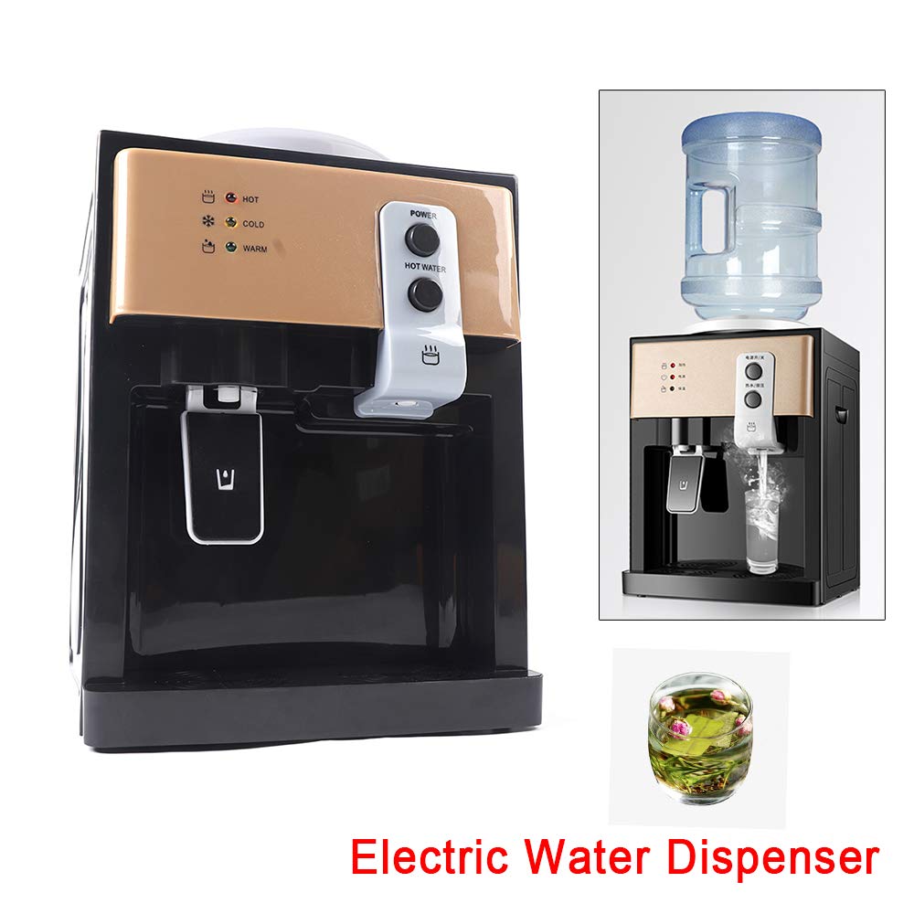 Electric Hot and Cold Water Cooler Dispenser 110V 550W Electric Small Cooler Dispenser for Home Office Coffee Tea Bar Dorm