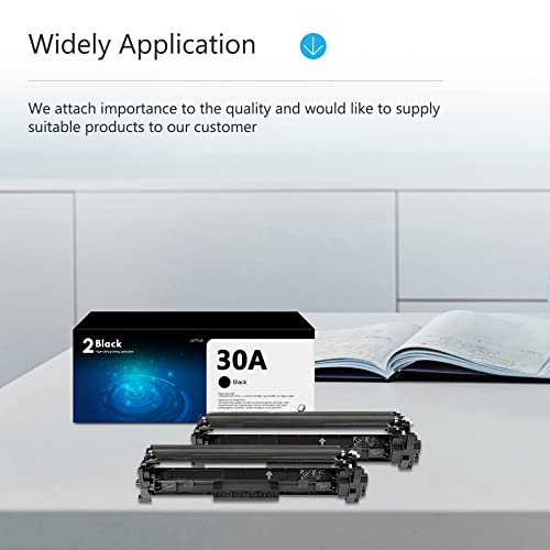 30A Black Toner Cartridge CF230A(2-Pack) - Uotyu Compatible 30A CF230A Black Toner Replacement for HP Pro M203dn M203dw M203d MFP M227sdn M227fdw M230sdn M230fdw M227fdn M227d Printer