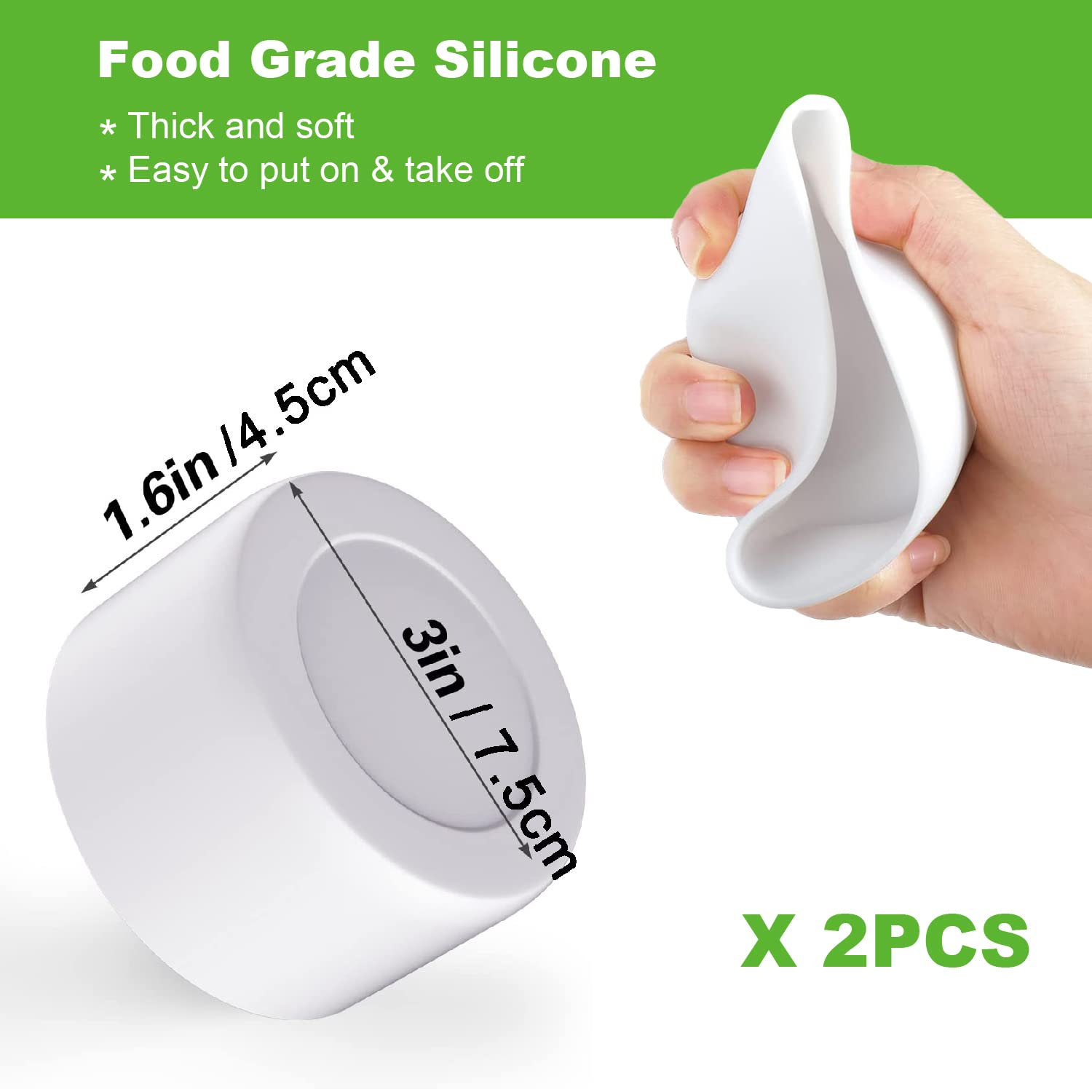 2Pack Silicone Boot for Stanley Quencher Adventure 40oz &Stanley IceFlow 30oz 20oz, Reduces Cup Noise Scratches Silicone Bottom Sleeve Cover Compatible with Stanley Tumbler (Grey+White)