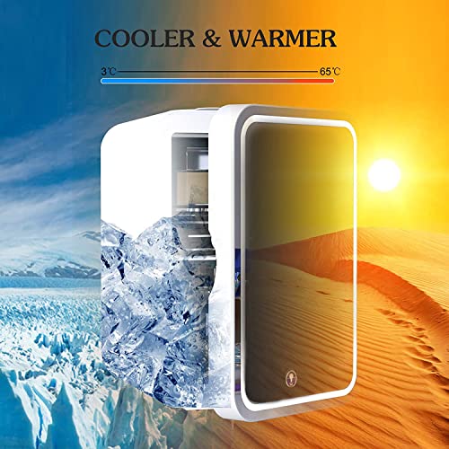 YUNYN Compact Refrigerator, Mini Fridge with Freezer for Bedroom, Small Fridge for Office, Bedroom, Dorm, Bar
