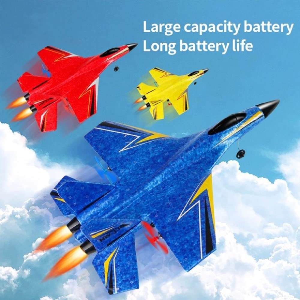 Aquard Duck RC Airplane - Multi-Directional Remote Control Plane with Smart Gyroscope, Anti-Collision Silicone Nose RC Plane, Long Battery RC Glider for Kids and Adults (Blue)