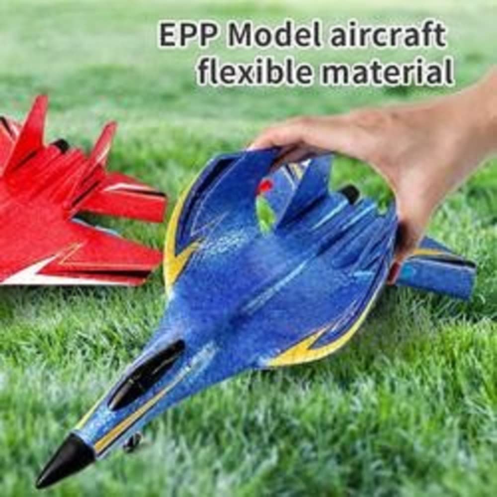 Aquard Duck RC Airplane - Multi-Directional Remote Control Plane with Smart Gyroscope, Anti-Collision Silicone Nose RC Plane, Long Battery RC Glider for Kids and Adults (Blue)