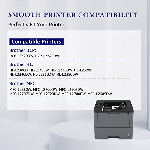 Mooho Compatible Toner Cartridge Replacement for Brother TN660 TN-660 TN630 TN-630 High Yield for Brother MFC-L2700DW HL-L2380DW DCP-L2520DW DCP-L2540DW HL-L2360DW HL-L2340DW Printer (2 Black)