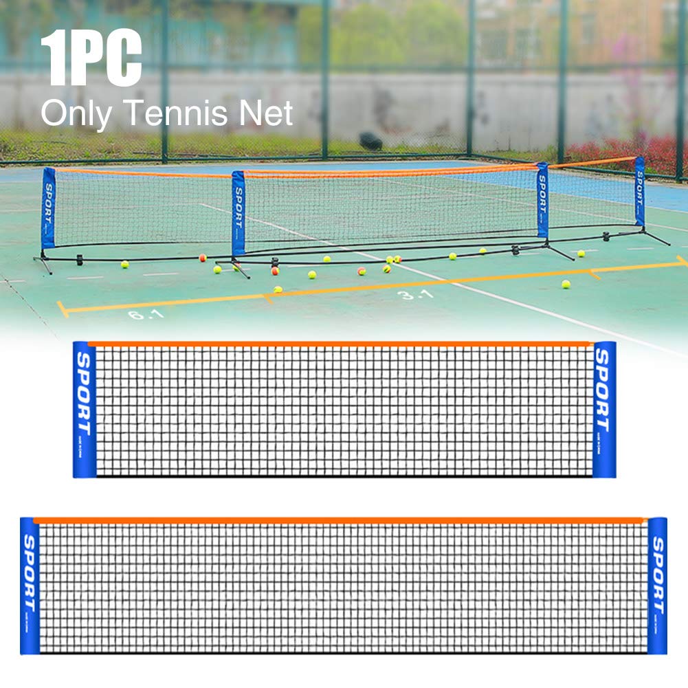 Fawcotu Tennis Net,Portable Badminton Pickleball Volleyball Net with Height Adjustable Foldable Shuttlecock Net Outdoor Training Net(Size:6.1m)(Size:6.1m)