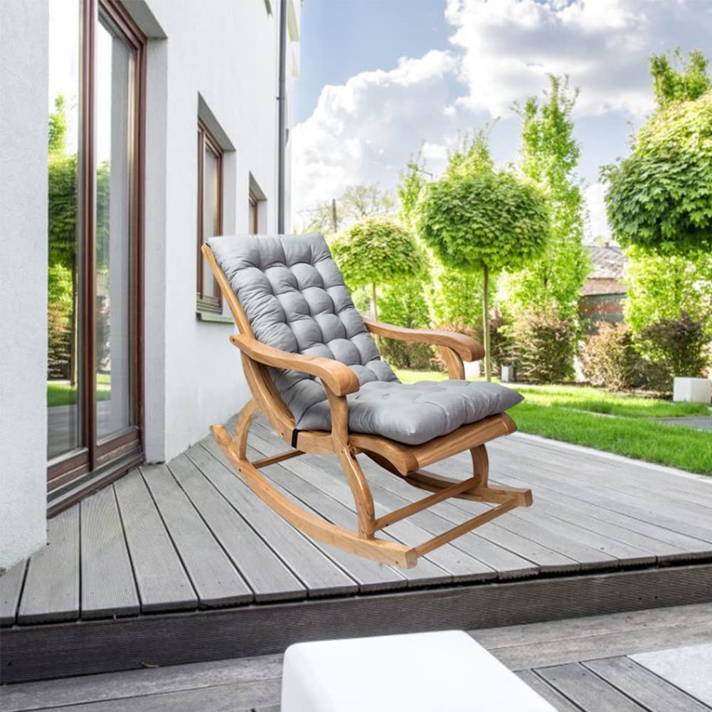 SPIOKLFD Sun Lounger Chair Cushions, 47-inch x 19.7-inch, Cotton, Expanded Polyethylene, Outdoor, Contemporary, Gray, Rectangular, Washable, Durable, Breathable, Soft