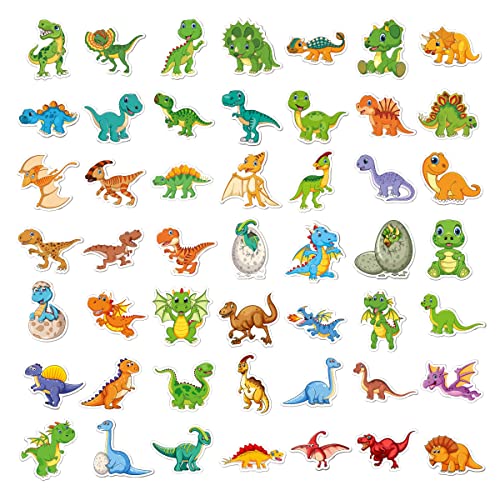 Dinosaur Sticker for Water Bottles, 100PCS Cute Vinyl Stickers for School Students Classroom,Phone/Laptop/Luggage/Stationery Boxes