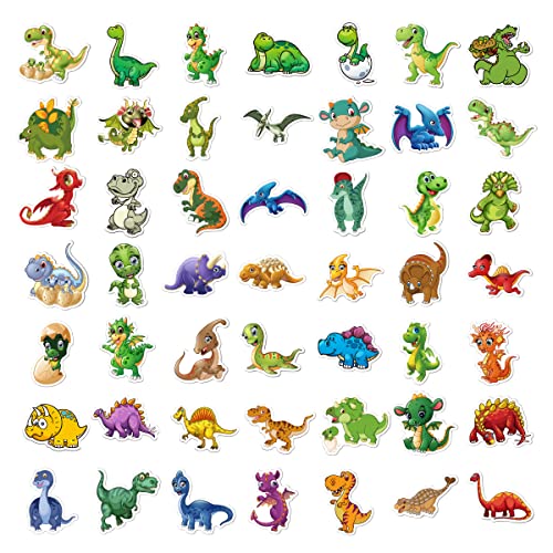 Dinosaur Sticker for Water Bottles, 100PCS Cute Vinyl Stickers for School Students Classroom,Phone/Laptop/Luggage/Stationery Boxes