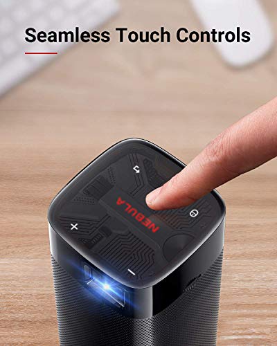 Anker Nebula Apollo, Wi-Fi Mini Projector, 200 ANSI Lumen Portable Projector, 6W Speaker, Movie Projector, 100 Inch Picture, 4-Hour Video Playtime, Outdoor Projector—Watch Anywhere (Renewed)