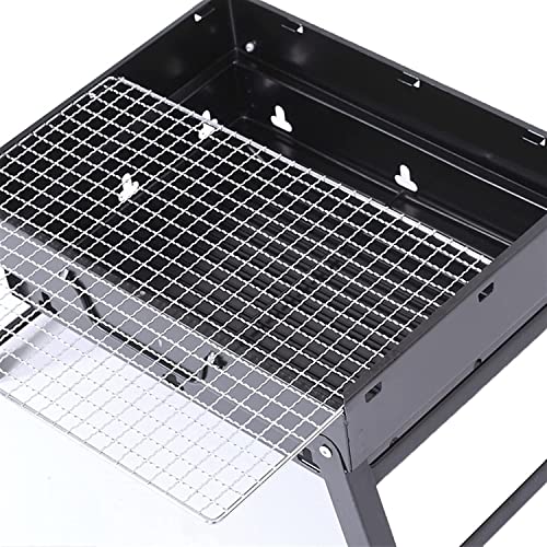BBQ Grill Outdoor Gas grill 2pcs Charcoal grill, a portable, lightweight and compact folding tool, is used for outdoor barbecues, cooking, camping, picnics and parties.