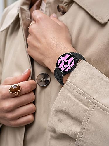 MYAPULUA 20mm Braided Stainless Steel Band for Samsung Galaxy Watch 6/5/4/3/2/1