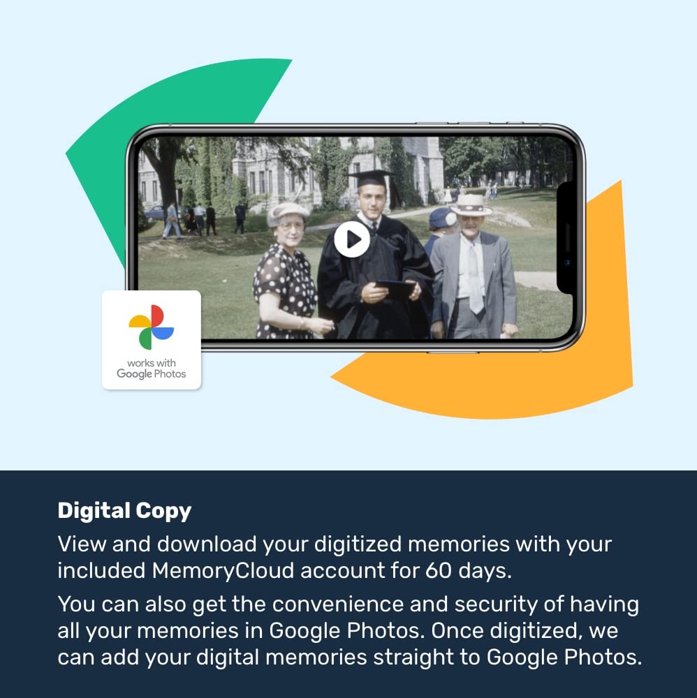 Digitization Shipping Kit - Service to Transfer 10 Items of Analog Media to Digital and USB Output | VHS Video, 8mm Film, Photo Digitization | Digitize Memories Conveniently