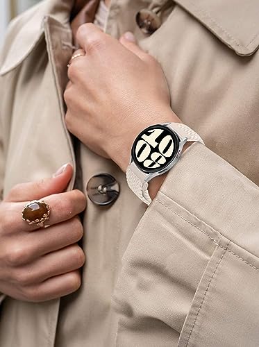 MYAPULUA 20mm Braided Stainless Steel Band for Samsung Galaxy Watch 6/5/4/3/2/1