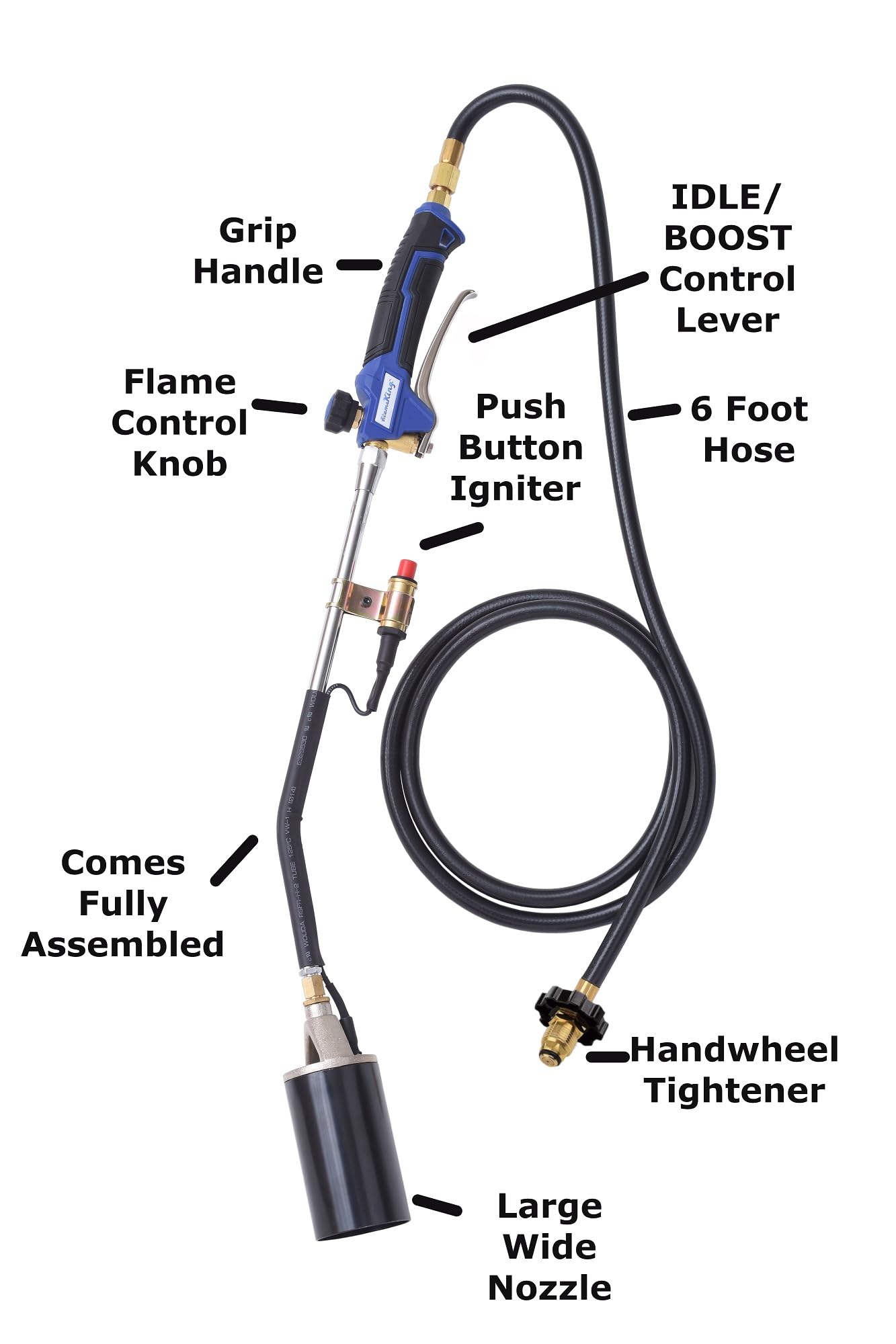 Flame King Propane Torch Kit (YSN340K) and Backpack Carrier