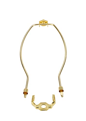 Aspen Creative 20002-1 8 1/2" Lamp Harp with Saddle in Polished Brass Finish