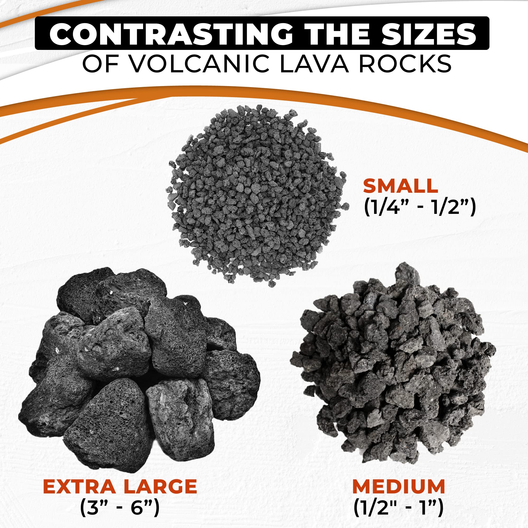 soFlare Lava Rocks for Fire Pit – 10 Lbs Bag Decorative Volcanic Rock for Garden, Aquarium, Fireplace – Natural Black Rocks Made in USA – Rustic Natural Looking Fire Pit Rocks for Indoor and Outdoor