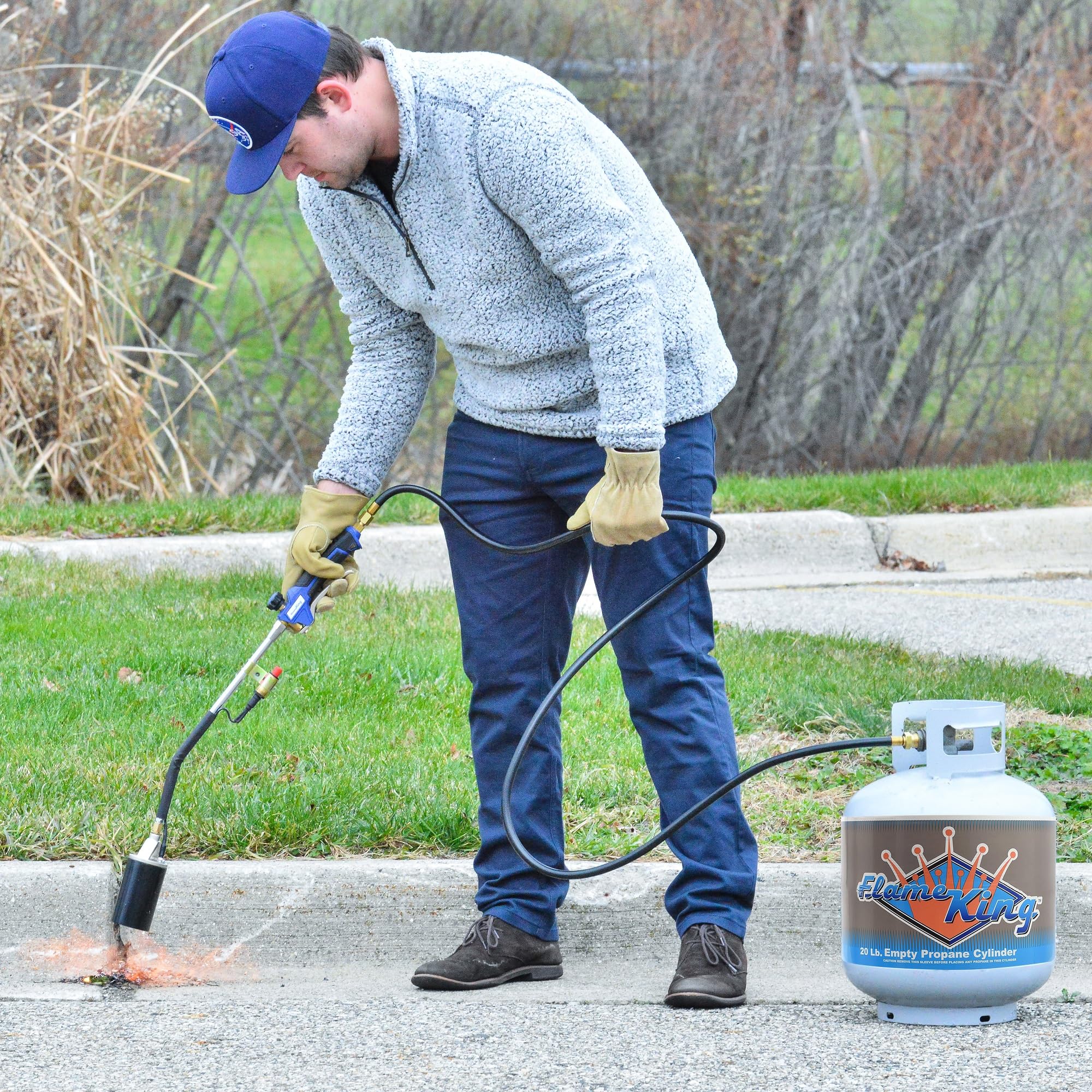 Flame King Propane Torch Kit (YSN340K) and Backpack Carrier