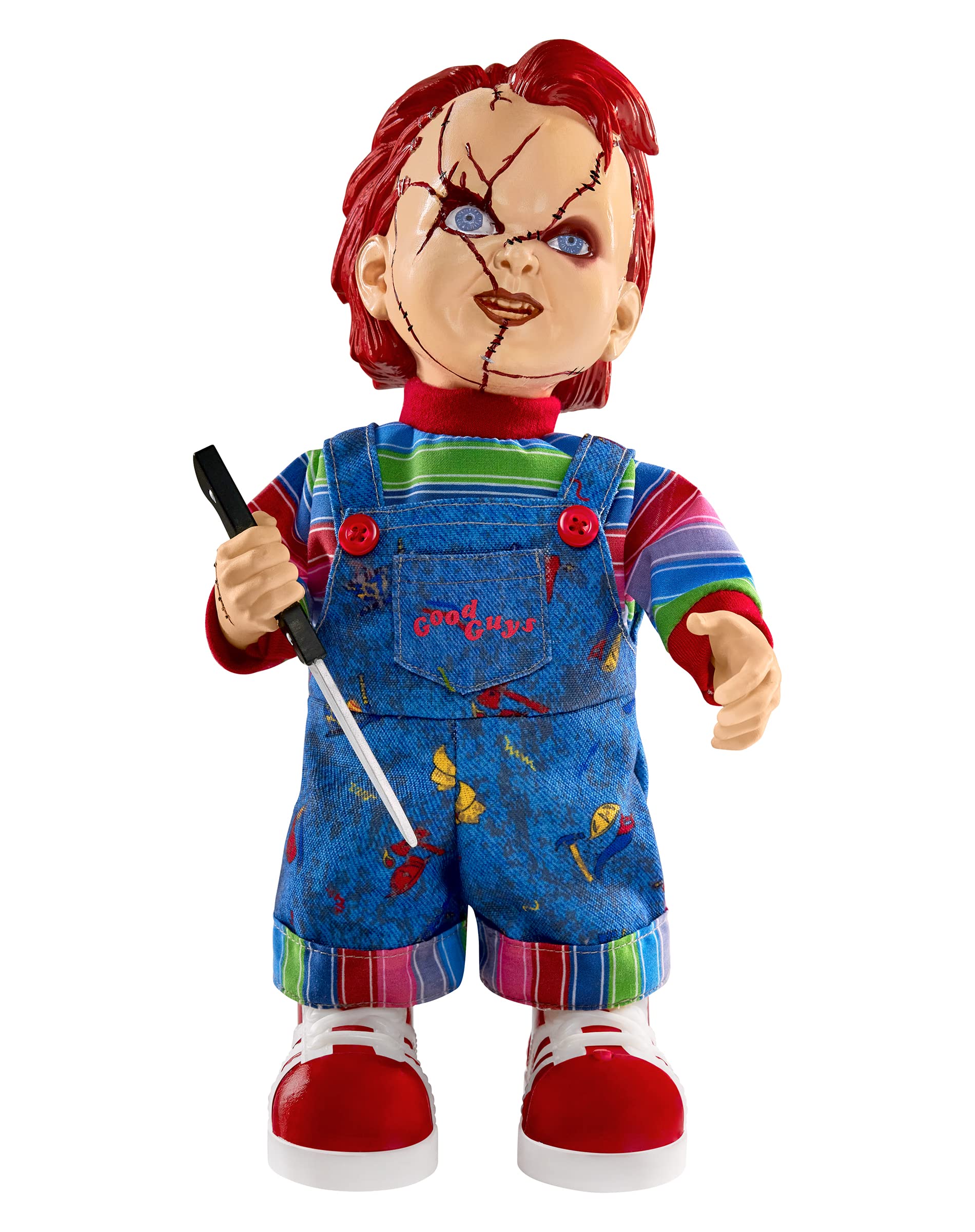 Spirit Halloween Child’s Play 10 Inch Chucky Sidestepper Decoration | Officially Licensed | Halloween Décor |Horror Decor| Indoor Décor