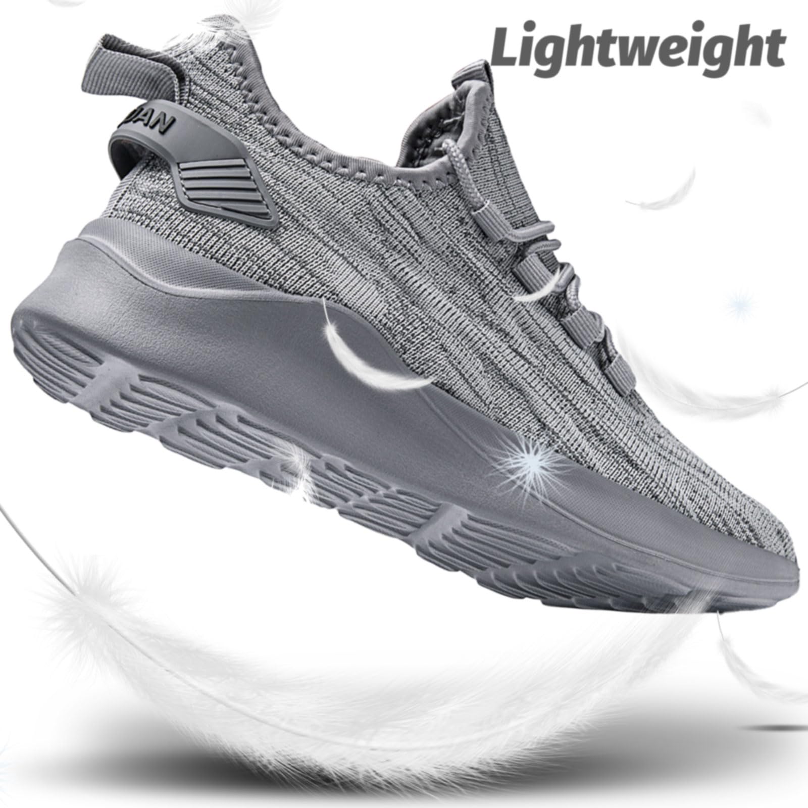 ZMBCYG Womens Running Shoes Tennis Shoes Lightweight Breathable Non Slip Walking Sneakers Grey Womens Size 8