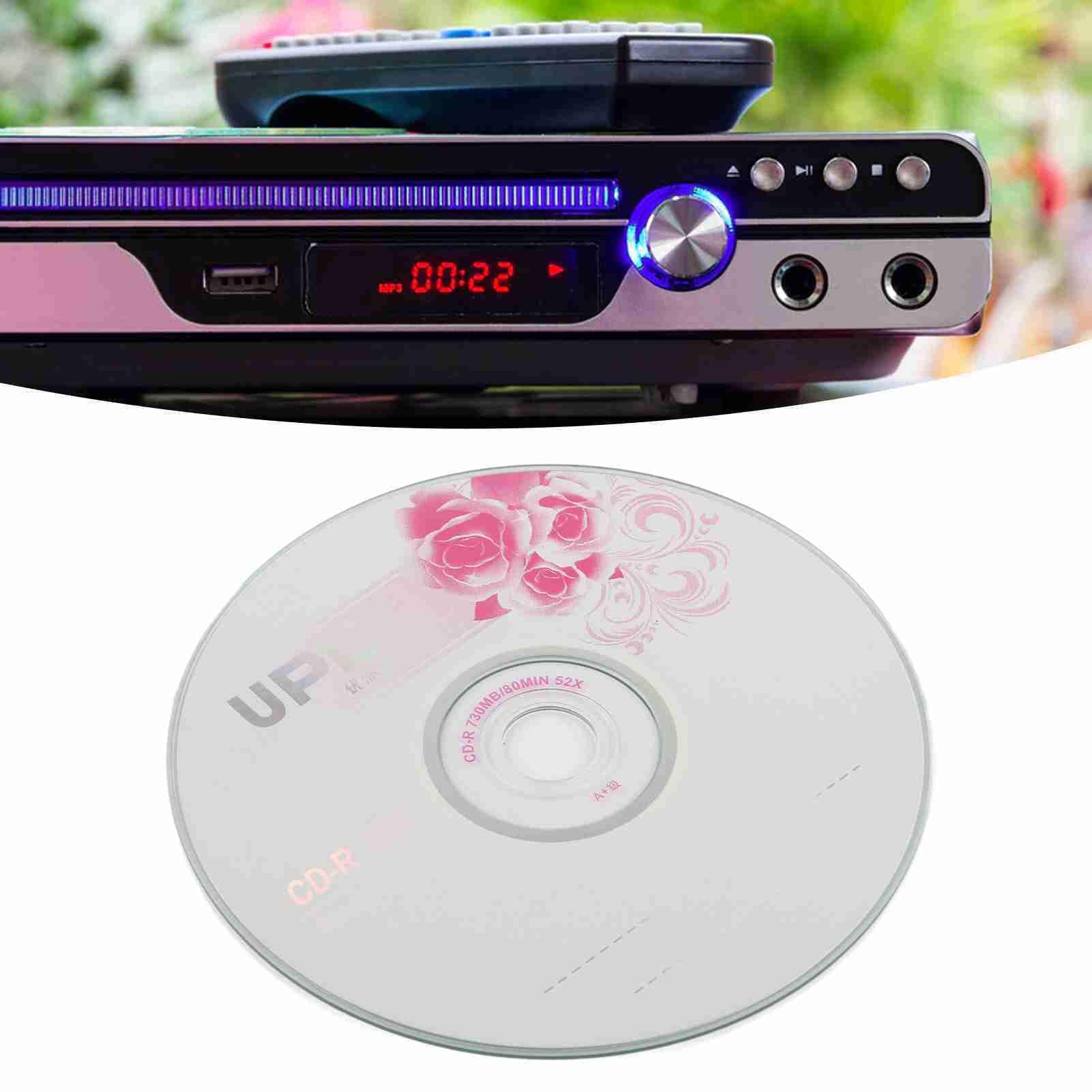CD R Blank Discs, 700MB 52X Recordable Disc, Blank CDs for Burning Music Storing Digital Images Data (50PCS)
