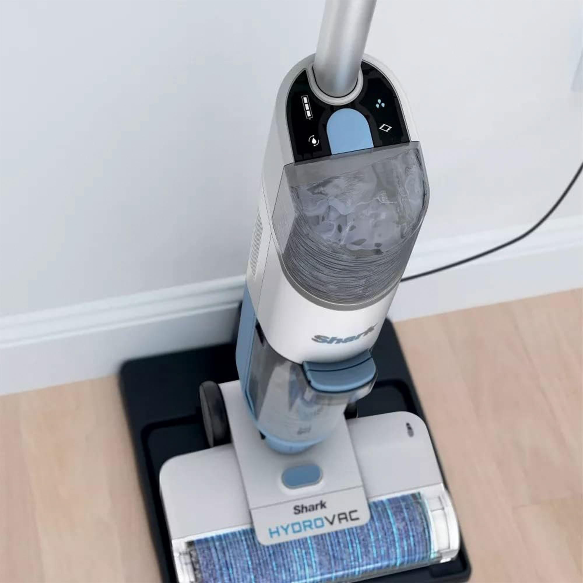 Shark WD201 HydroVac 120 Volt Cordless Pro XL Vacuum with Mop, Extra Large Clean Tank, and Brushroll for Hardwood (Certified Refurbished)