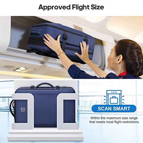 Bagsure Carry On Backpack, 40L Flight Approved Travel Backpack for Men Women, Expandable Water-resistant 17Inch Laptop Backpack, Casual Daypack Luggage Suitcase Backpack for Business Weekend Hiking
