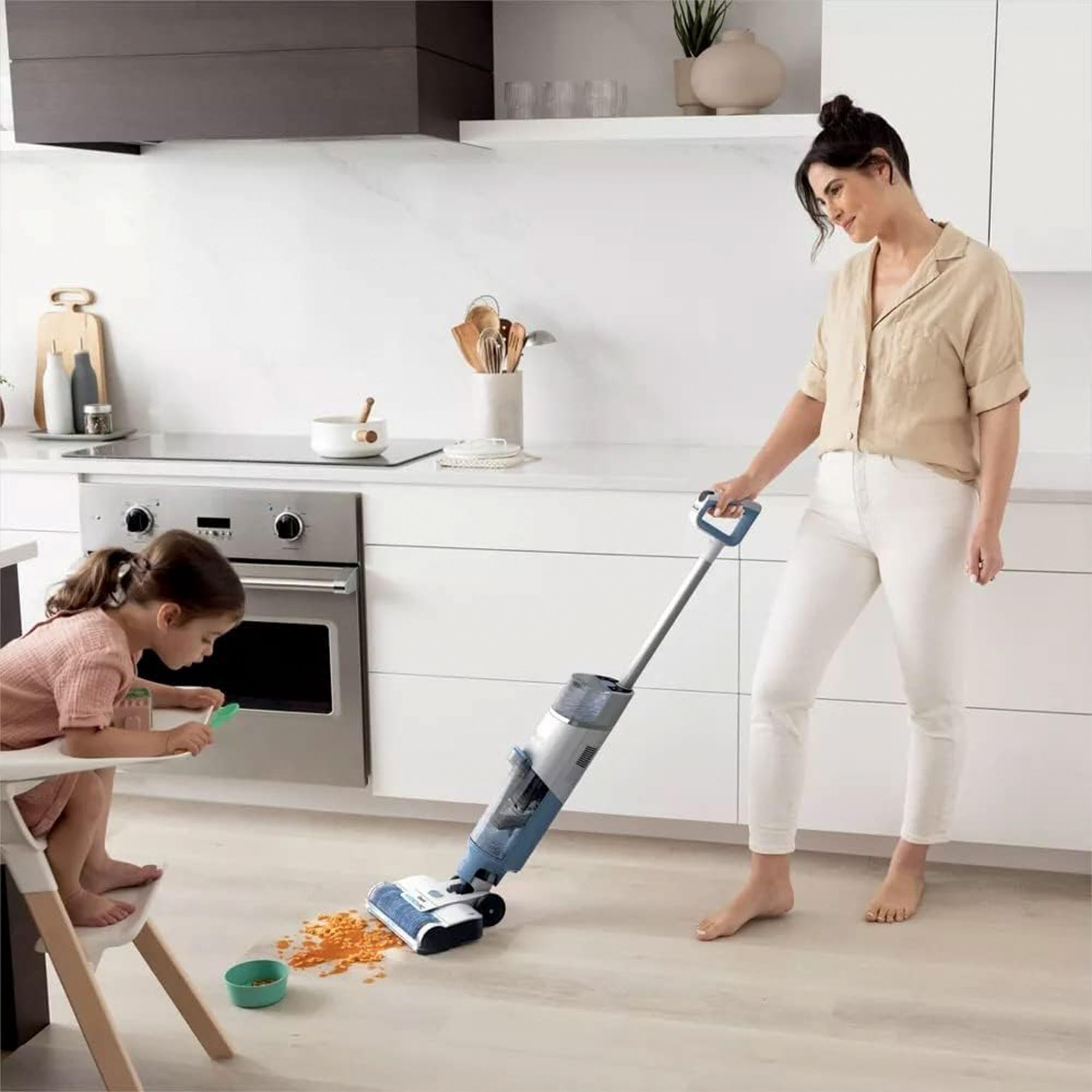 Shark WD201 HydroVac 120 Volt Cordless Pro XL Vacuum with Mop, Extra Large Clean Tank, and Brushroll for Hardwood (Certified Refurbished)