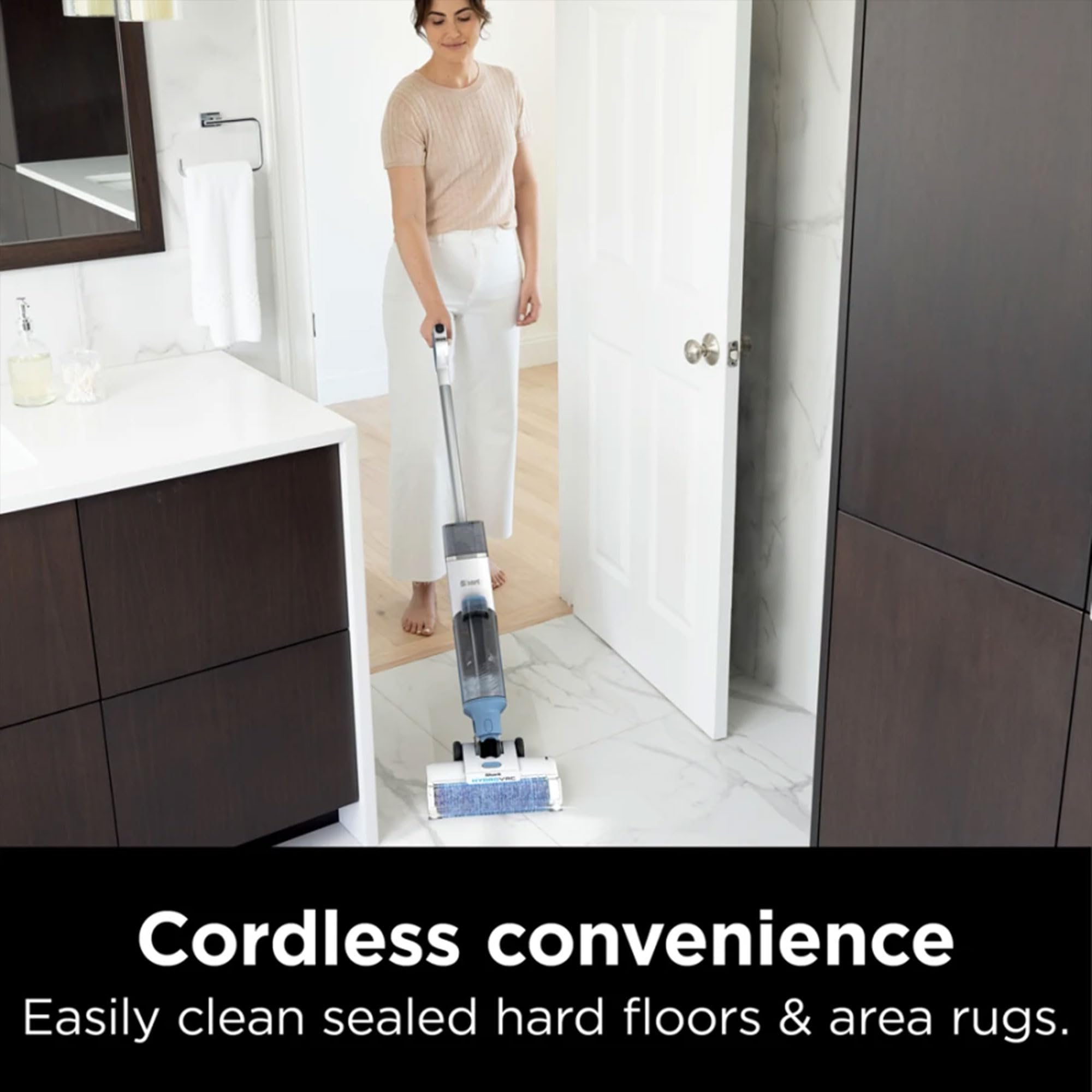 Shark WD201 HydroVac 120 Volt Cordless Pro XL Vacuum with Mop, Extra Large Clean Tank, and Brushroll for Hardwood (Certified Refurbished)