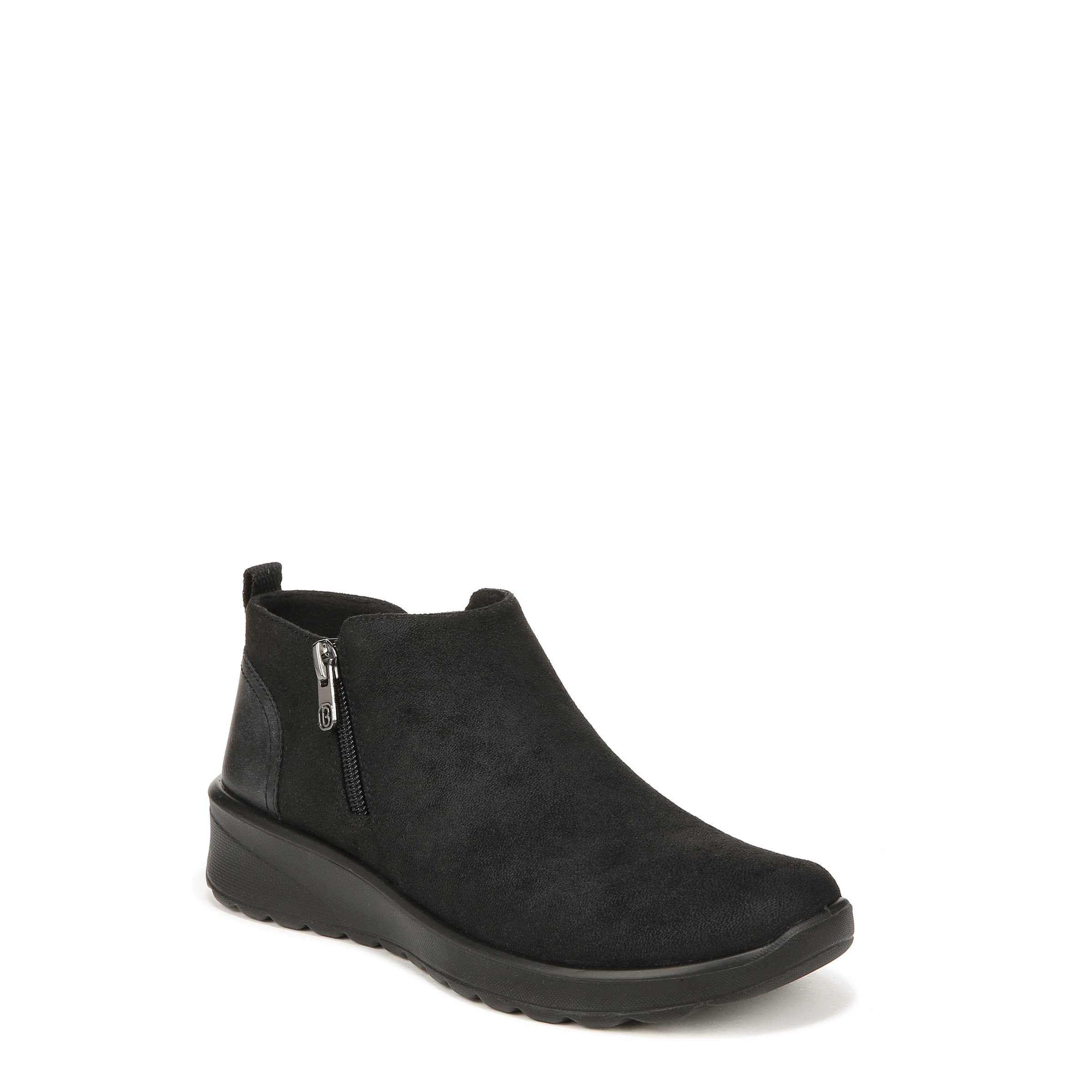 BZees Women's Greta Washable Comfort Ankle Boots Black 9 W