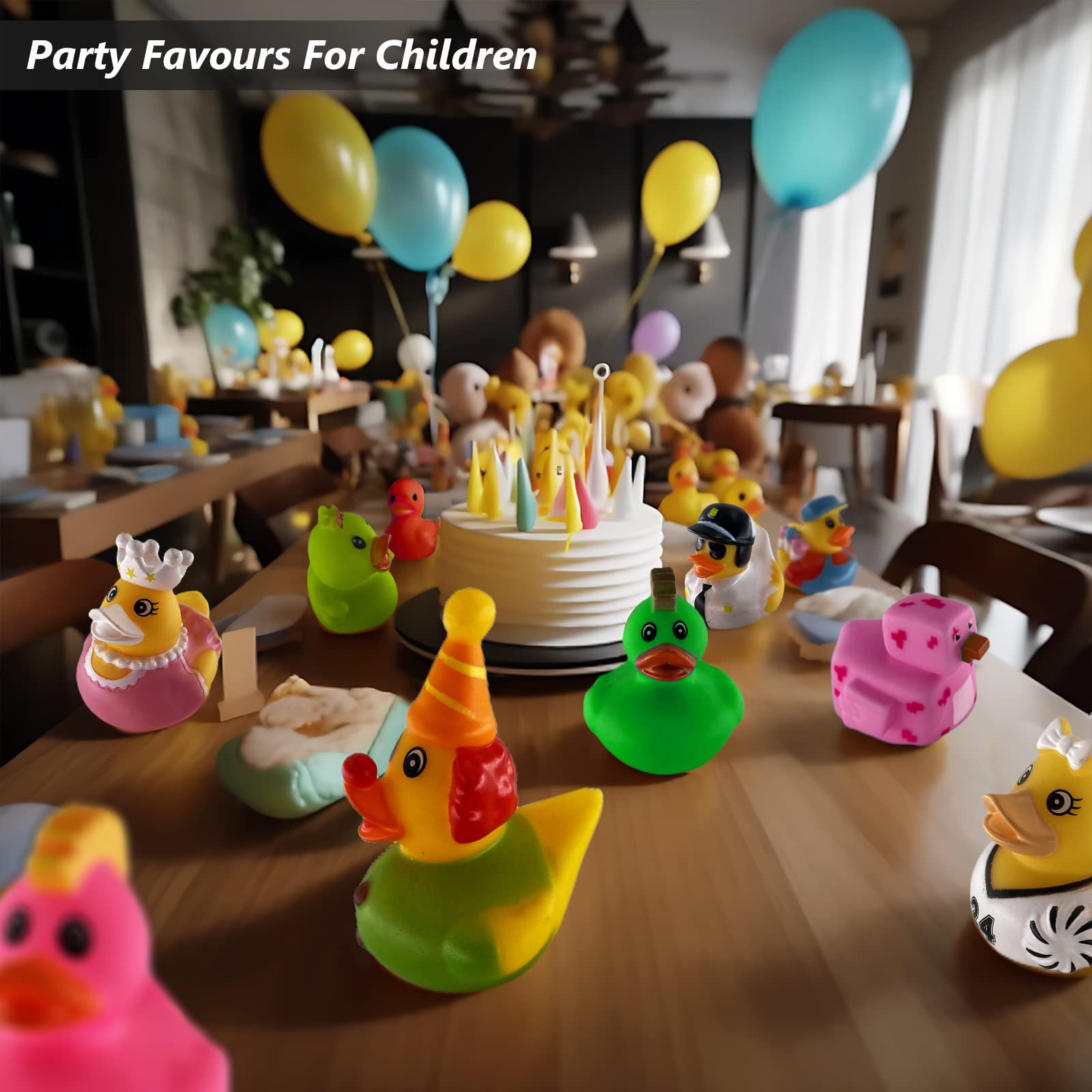 Rubber Duck for Jeep Bath Toy Assortment Bulk Floater Duck for Kids Baby Shower Accessories Party Favors, Birthdays, Bath Time, and More(23pack)
