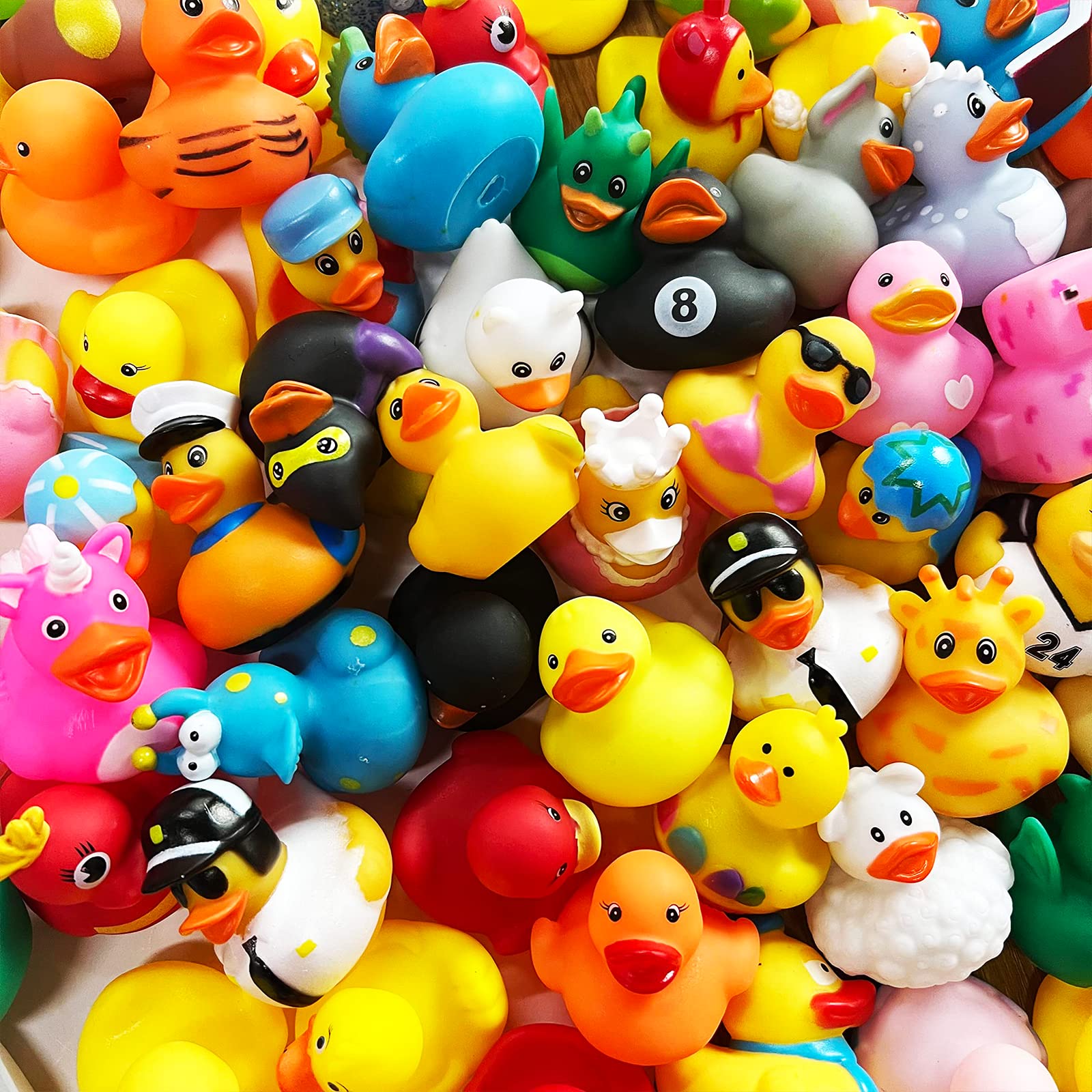 Rubber Duck for Jeep Bath Toy Assortment Bulk Floater Duck for Kids Baby Shower Accessories Party Favors, Birthdays, Bath Time, and More(23pack)
