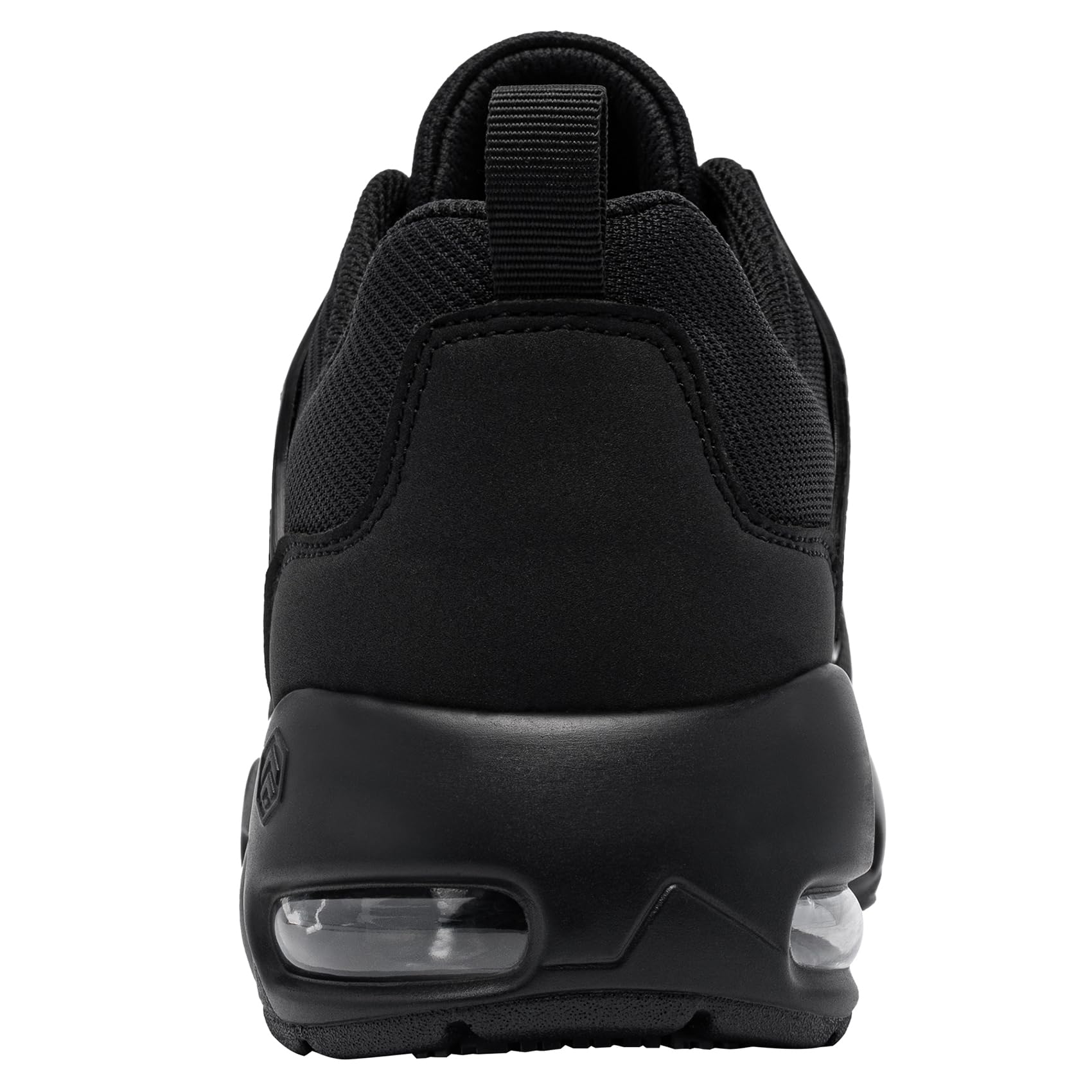 LARNMERN Men Non Slip Work Shoes Sneakers Chef Kitchen Restaurant Mens Slip Resistant Air Cushion Shoes Casual Walking Trainer, Black 13