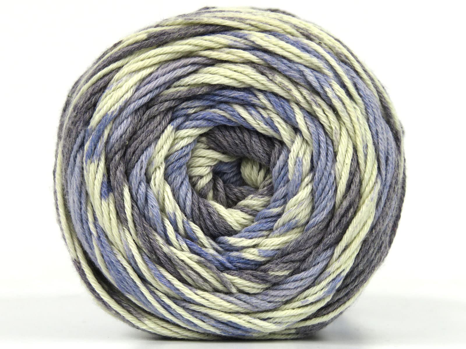 Lot of 4 x 100gr Skeins Ice Yarns Jacquard Cotton (60% Cotton) Yarn Cream Grey Light Blue