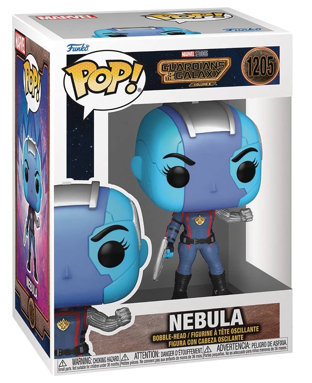 POP Marvel: Guardians of The Galaxy Volume 3 - Nebula Funko Vinyl Figure (Bundled with Compatible Box Protector Case), Multicolored, 3.75 inches