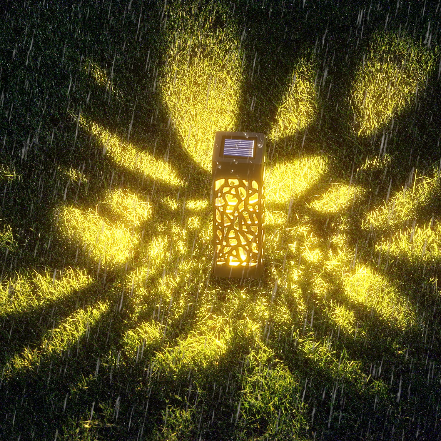 FIESTREL 10Pcs Solar Lights Solar Path Lights Outdoor Waterproof LED Garden Lights ,Decorative Landscape Lighting Automatic Led for Patio, Yard and Garden