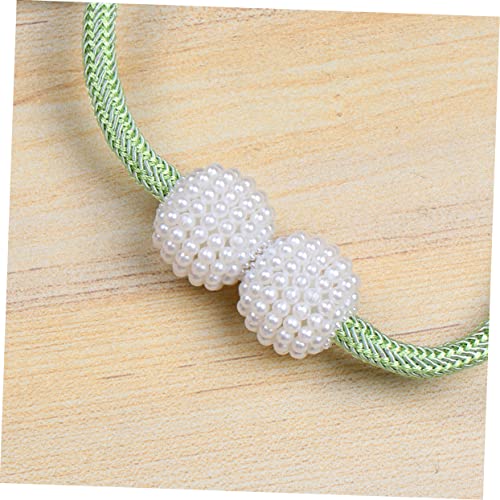 BESPORTBLE 2 Pcs Drapery tie Backs Window tiebacks Shower Curtain tie Backs Rope Curtain holdbacks Window Treatments Curtains Curtain tiebacks Curtain Rope tie Backs Magnet Fasteners