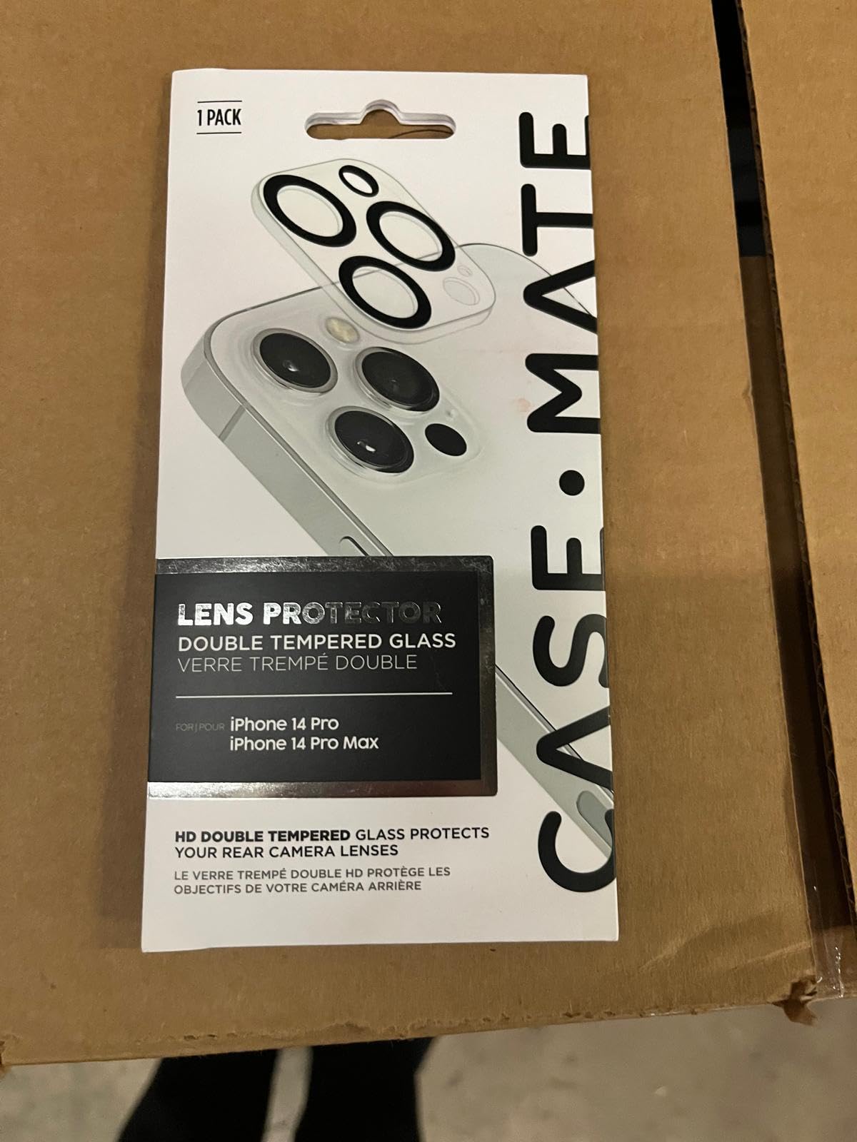 Case-Mate iPhone 14 Pro/iPhone 14 Pro Max Camera Lens Protector w/Aluminum Rings - Double Tempered Glass - Durable, Anti-Scratch Tech - Ultra HD View w/Night Shooting, Case Friendly, Easy Install