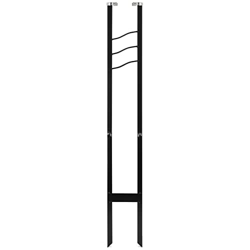 Architectural Mailboxes Montroso Galvanized Steel Mailbox Post, Compatibility Code A, MON00BPEC, Black