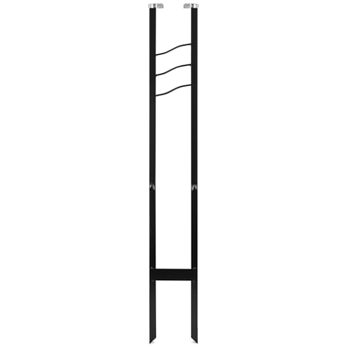 Architectural Mailboxes Montroso Galvanized Steel Mailbox Post, Compatibility Code A, MON00BPEC, Black