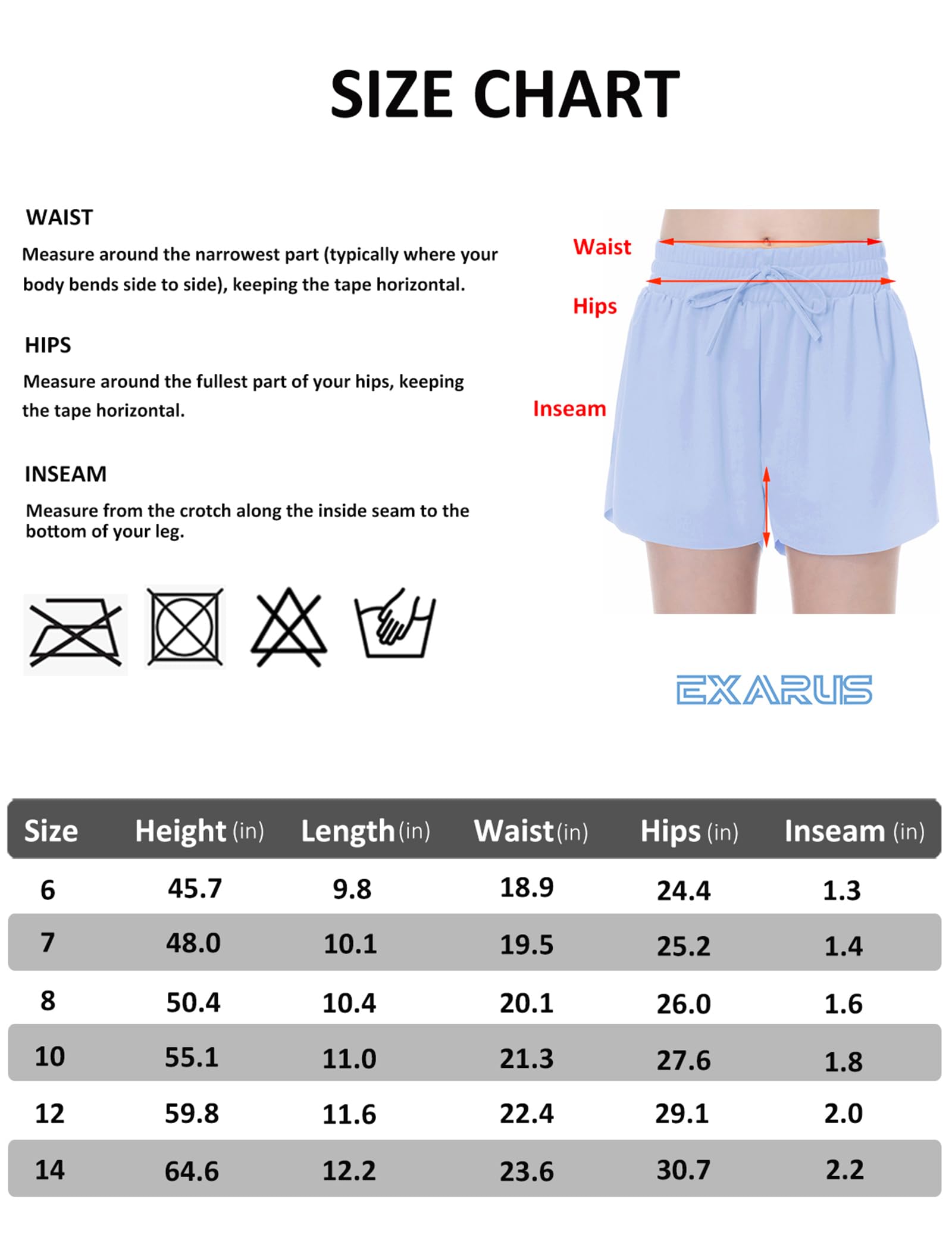 EXARUS 3 Pack Girls Butterfly Shorts Flowy Athletic Dance Cheer Running 2 in 1 Preppy Tennis Flutter Gym Kids Activewear Green Blue Orange 8Y