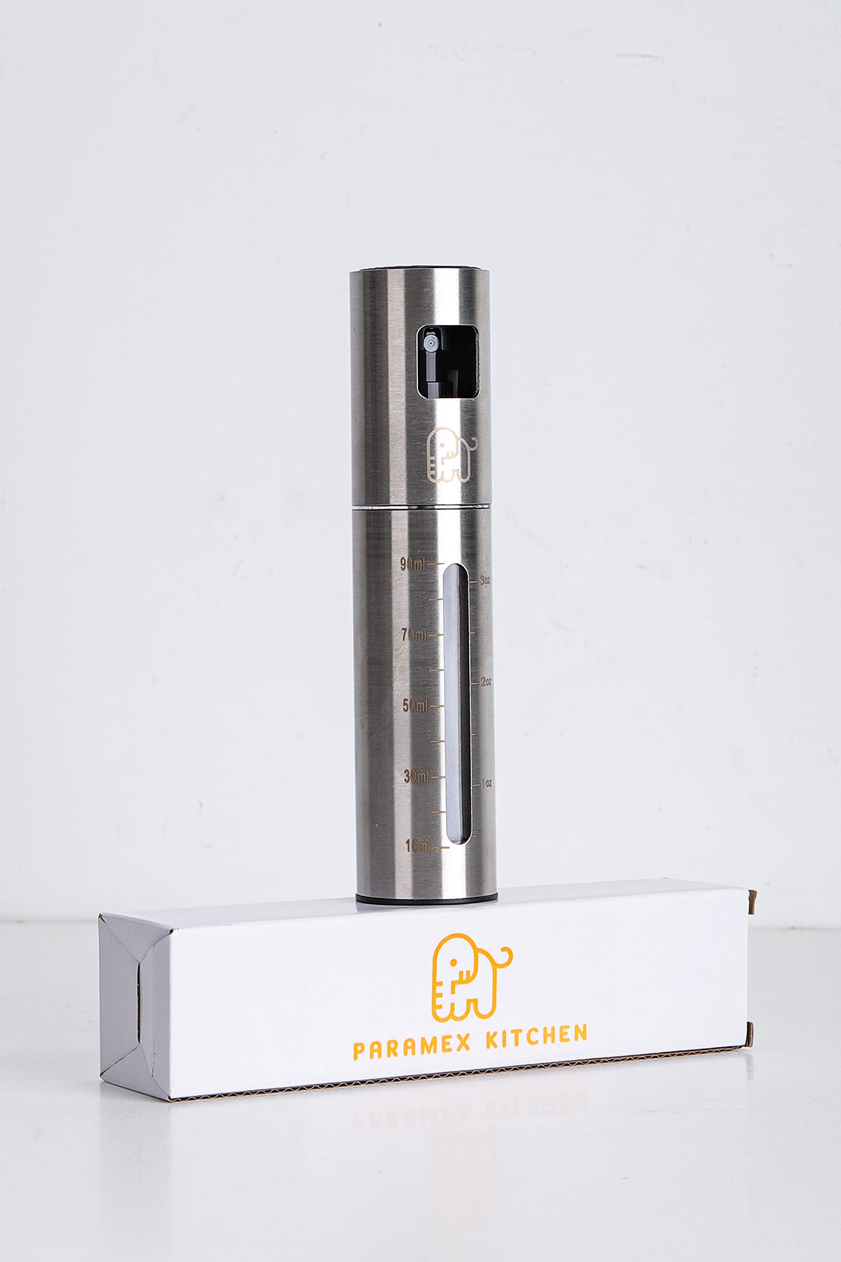 Paramex Kitchen Oil Sprayer for cooking - 100mL Stainless Steel, Multi Purpose for Air Fryer, BBQ, Grilling, Salad, Baking