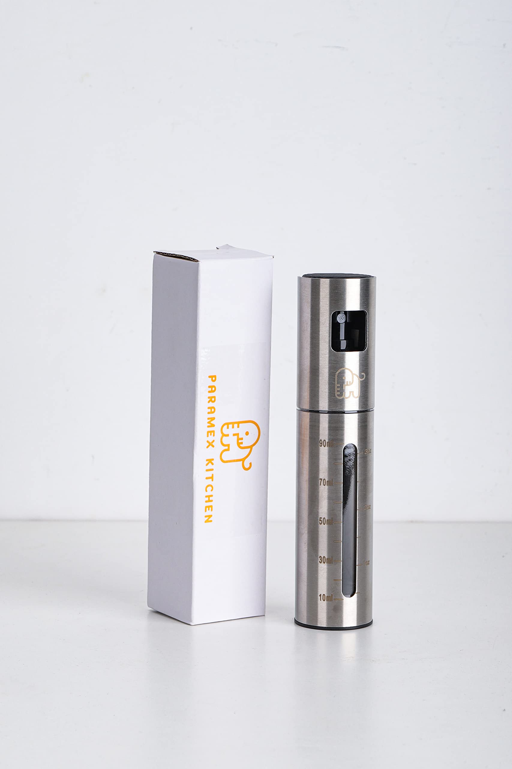 Paramex Kitchen Oil Sprayer for cooking - 100mL Stainless Steel, Multi Purpose for Air Fryer, BBQ, Grilling, Salad, Baking
