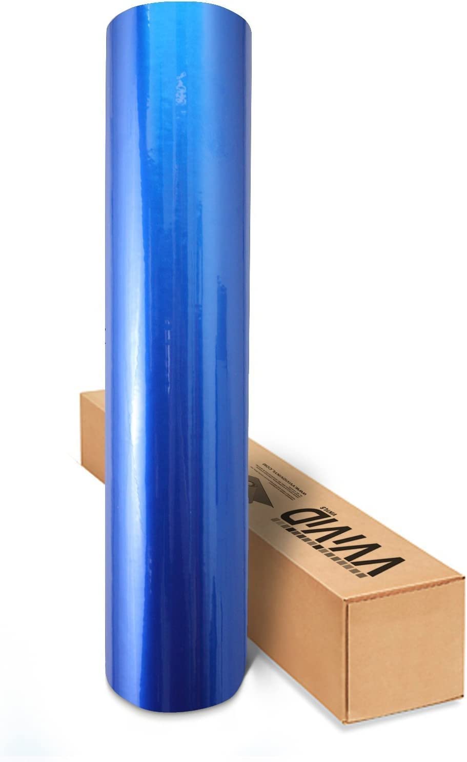 VViViD XPO Gloss Liquid Metal Dark Blue Vinyl Car Wrap Adhesive Film (1.5ft x 5ft)