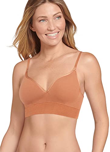 Jockey Women's Bra Natural Beauty Seamfree Molded Cup Bralette, Sequoia, M