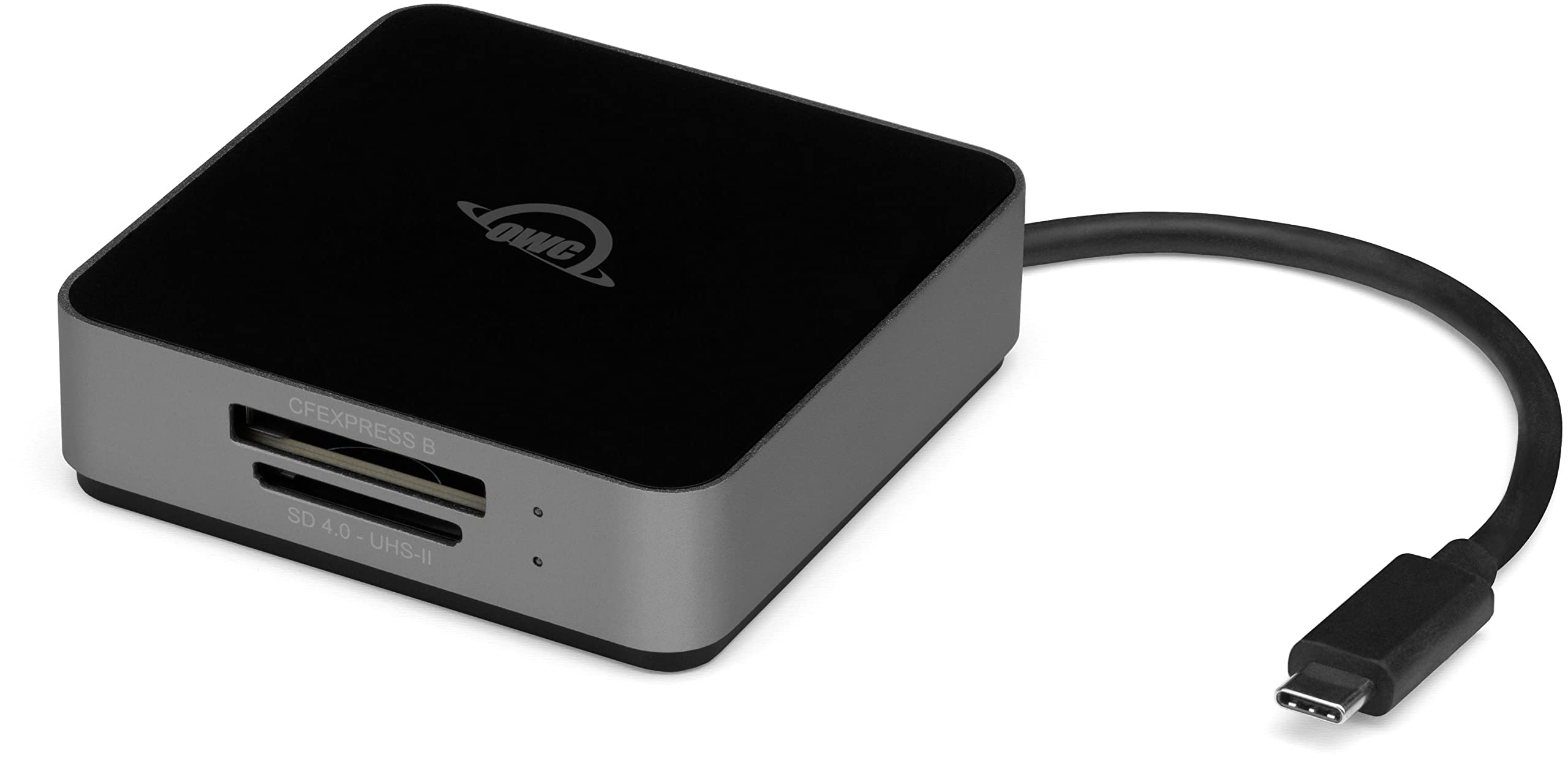 OWC Atlas Dual CFexpress Type B & SDXC UHS-II Card Reader - Bus Powered by USB-C - Compatible with Mac/Windows/iPad/Chrome OS