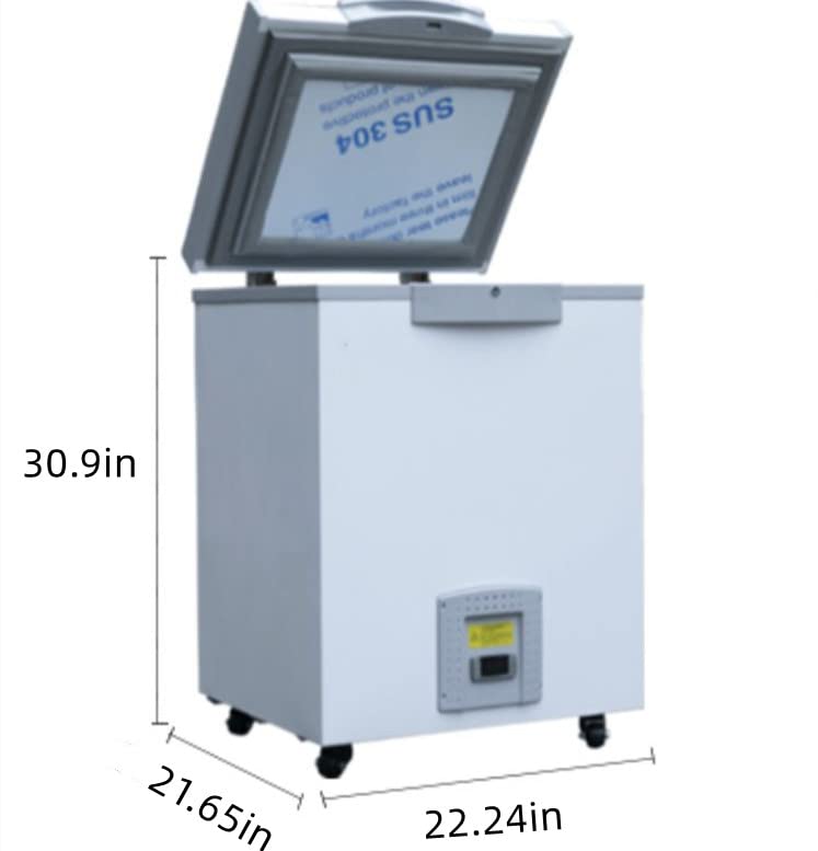 HNRUIDACN -86 ° C 28L (Adjustable from -40 to -86 ° C) Ultra Low temperature Small Commercial Freezer Horizontal Freezer Laboratory Low Temperature Refrigerator