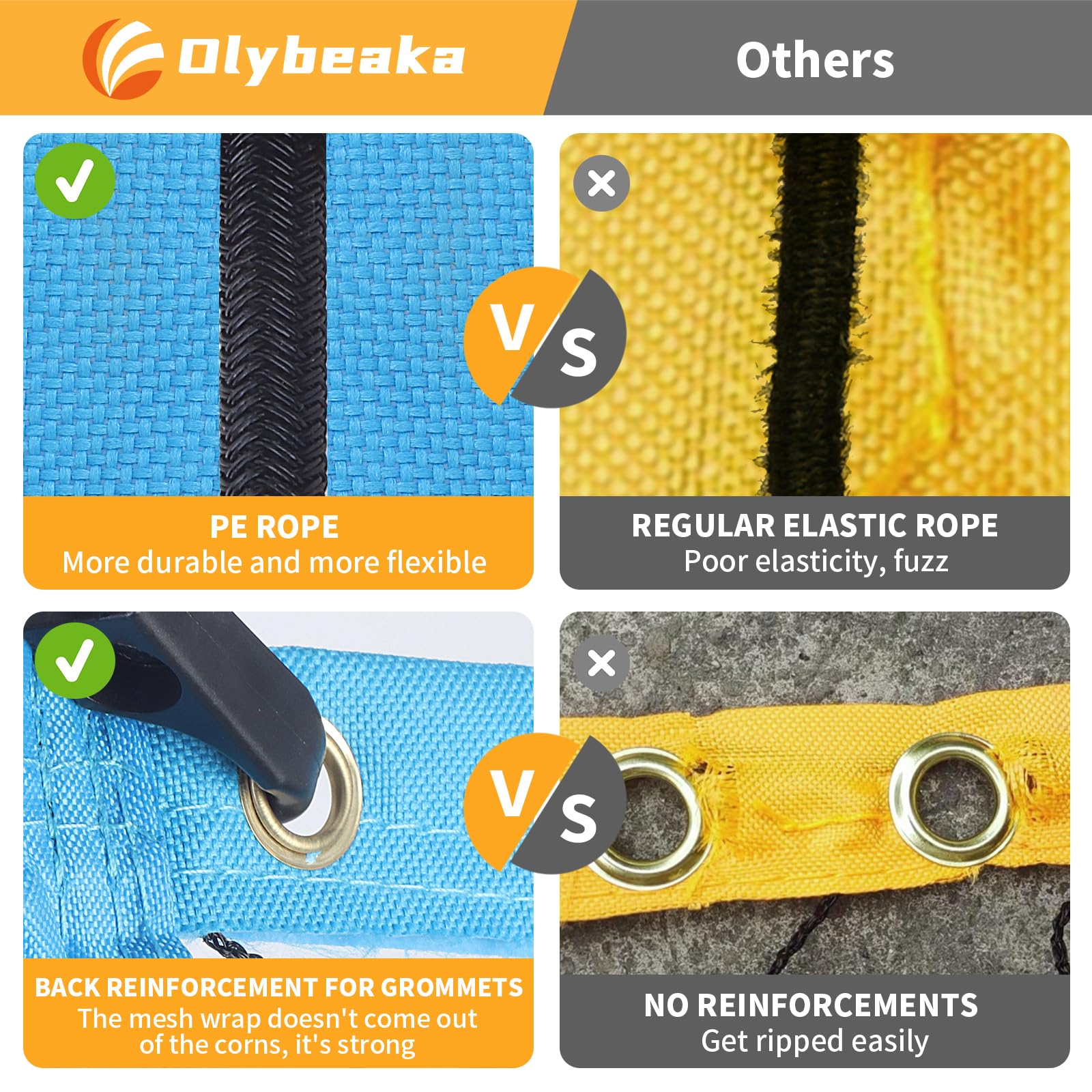 Olybeaka All-in-one Portable Badminton Net Pickleball Net Height Adjustable Kids' Volleyball Net Set for Backyard Beach Driveway Include 4 Aluminum Badminton Rackets + 2 Pickleball Paddles (10 ft)