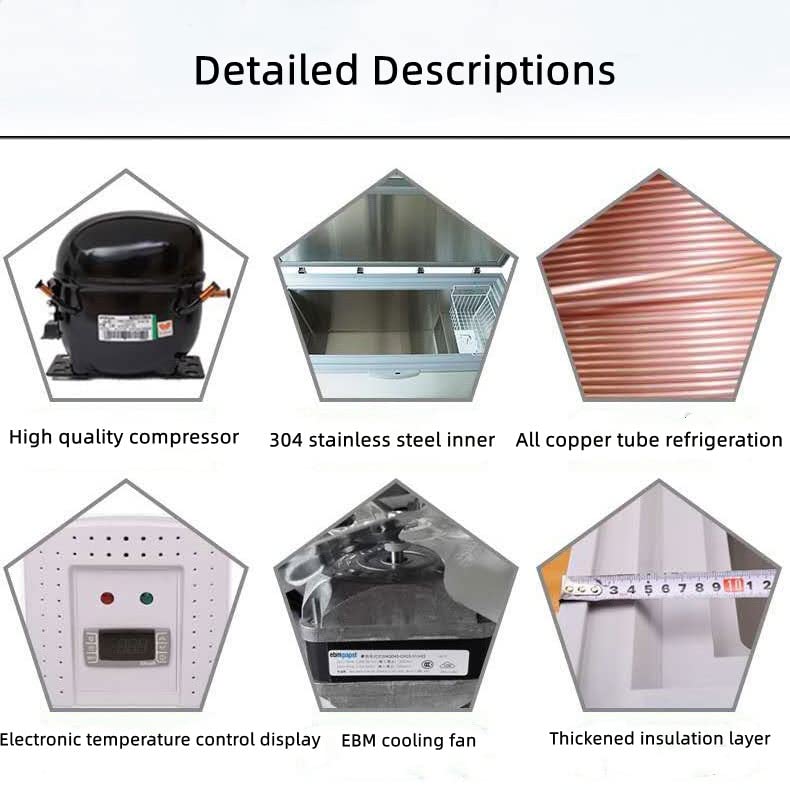 HNRUIDACN -86 ° C 28L (Adjustable from -40 to -86 ° C) Ultra Low temperature Small Commercial Freezer Horizontal Freezer Laboratory Low Temperature Refrigerator